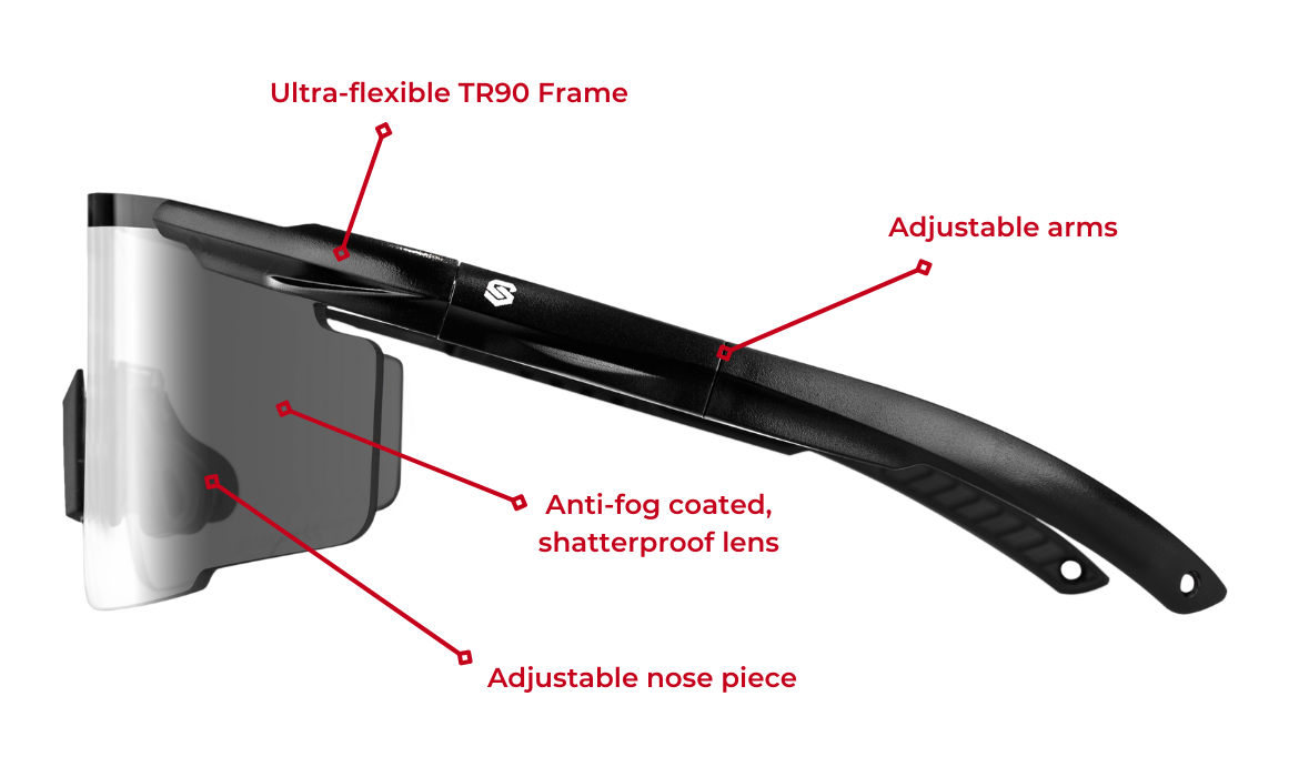 DEFLECTORS Ballistic Sunglasses - ShellShock Protection